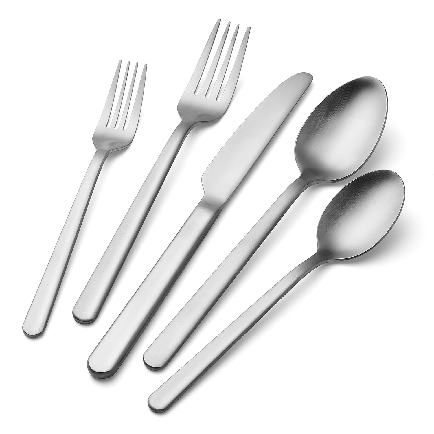 Snapklik.com : KINGSTONE Forged Silverware Set, 20 Piece Flatware Set ...