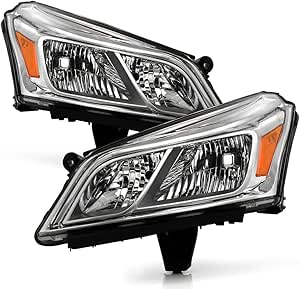Amazon.com: VIPMOTOZ Factory Style Halogen Headlights Compatible With ...