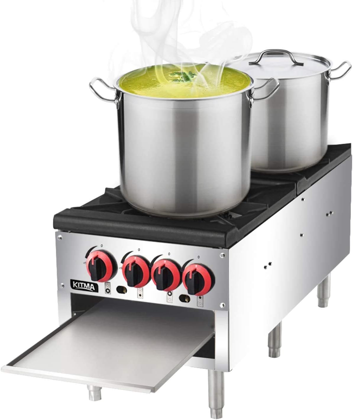 Amazon.com: KITMA Countertop Range - 4 Burner Liquid Propane Commercial ...