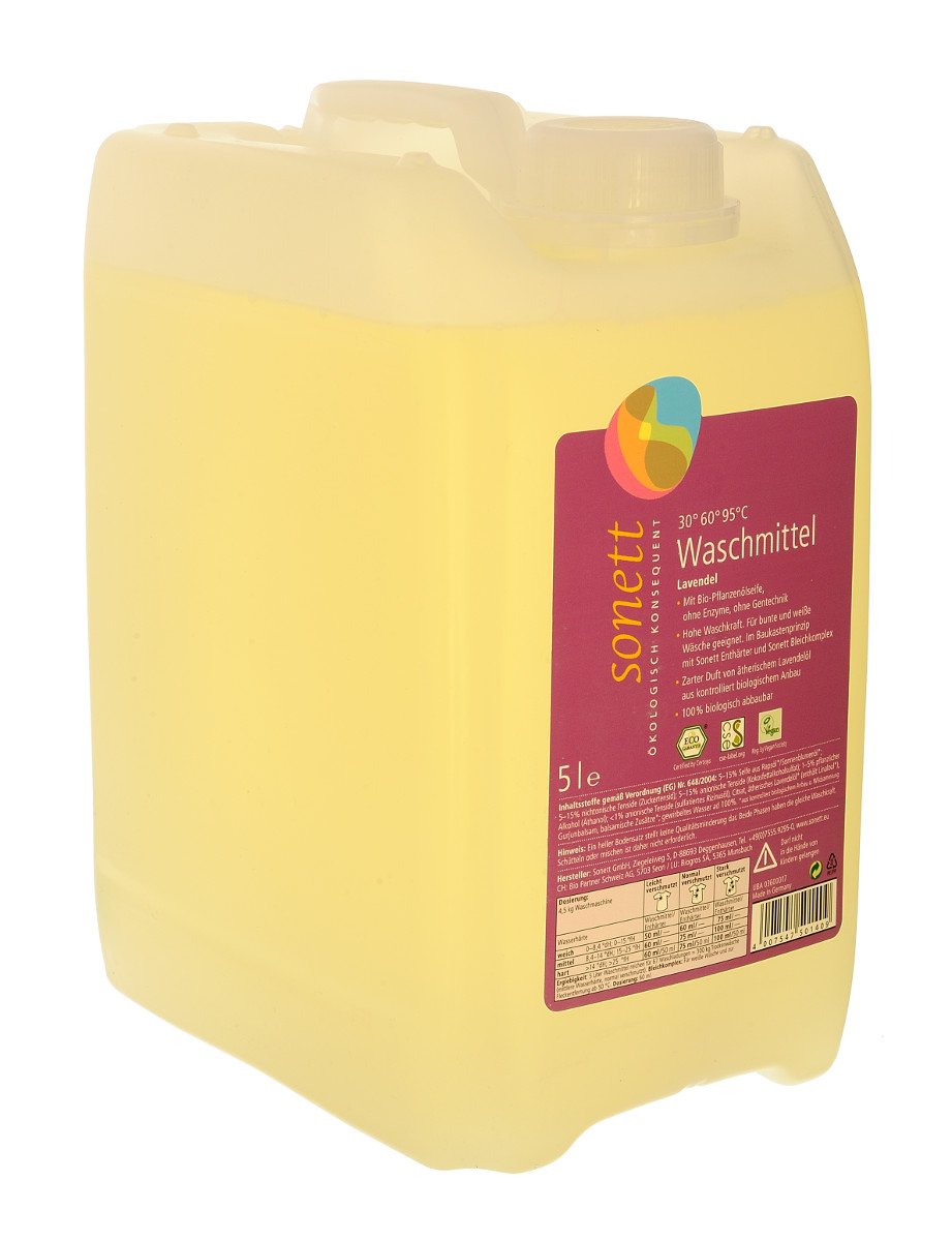 Lavender detergent: for colourful and white laundry, with organic ...