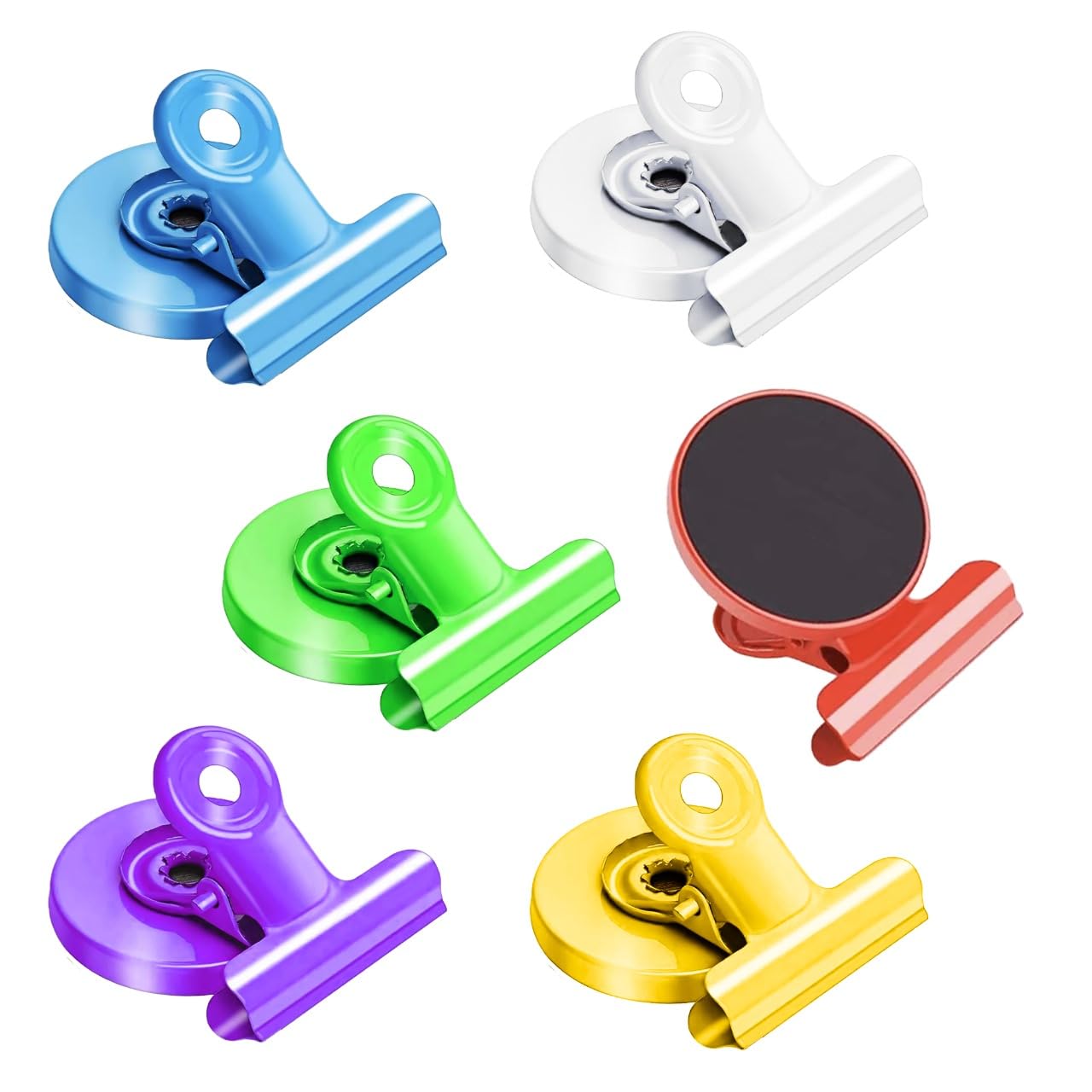 Fridge Magnet Clips Pack of 6 Heavy-Duty Magnetic Clips for ...