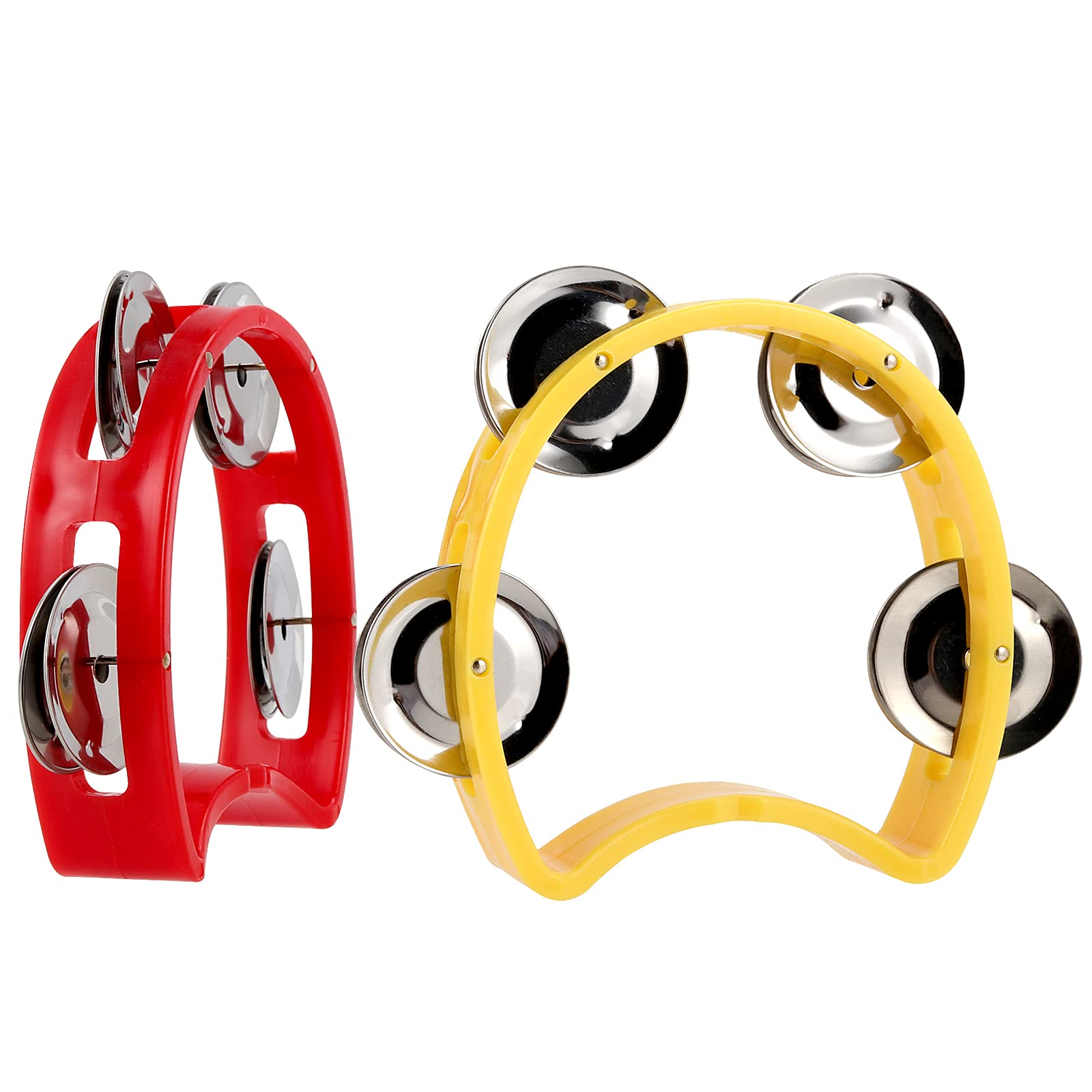 Snapklik.com : MUKLEI 20 Pack 4 Inch Mini Handheld Tambourine, Plastic ...