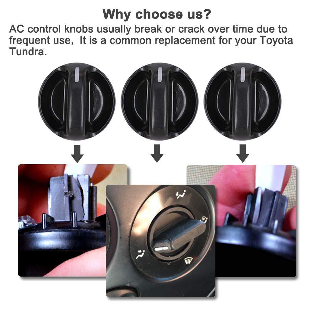 Snapklik.com : AC Heater Blower Fan Control Knob Replacement For 2000-2006 Toyota Tundra ...