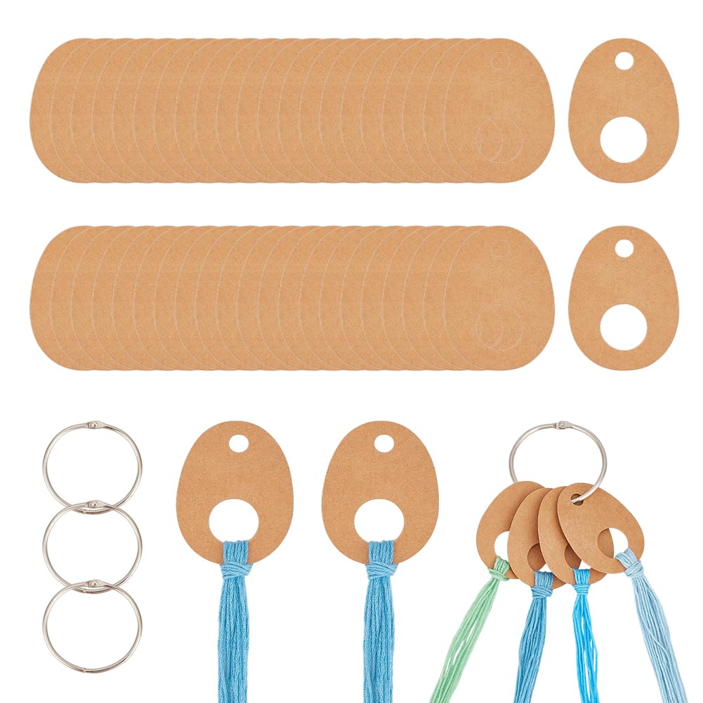 Amazon.com: BENECREAT 100Pcs Teardrop Floss Thread Drops, Burlywood ...