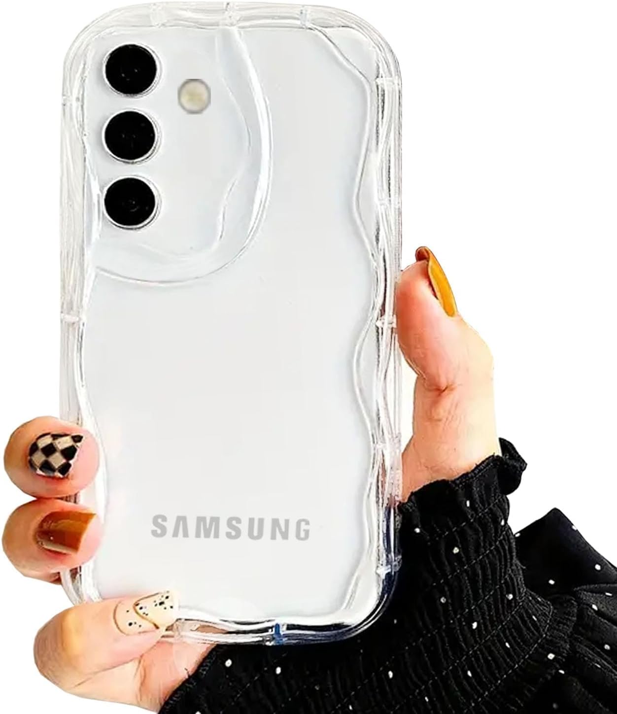 KC Back Cover for Samsung Galaxy A35 5G, New Curly Wave Frame Shape ...
