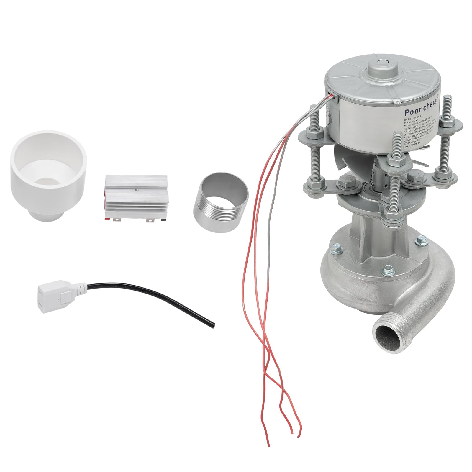 Small Scale Hydroelectric 500W Micro Hydroelectric Generator – Portable ...