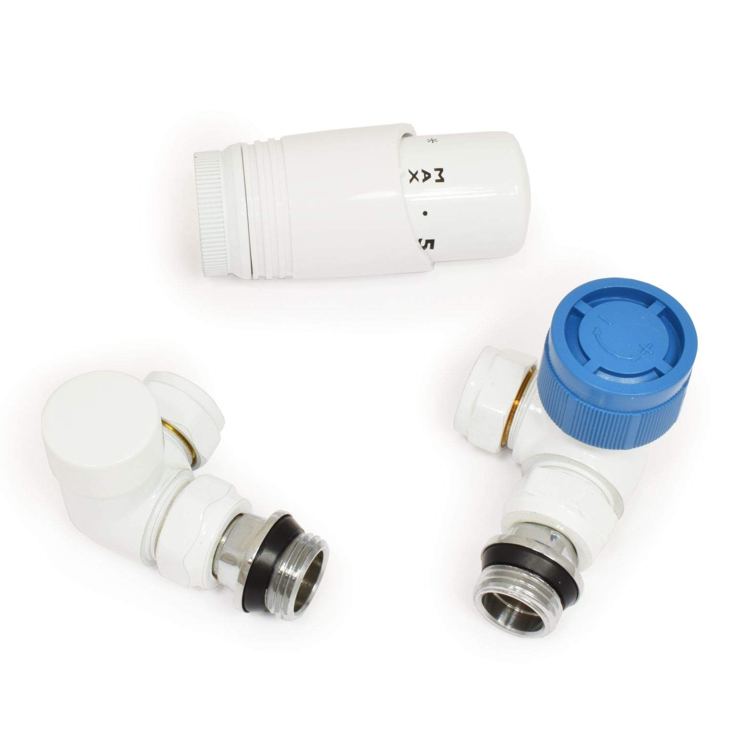 Buy Hot Flow | Cascade Corner Modern TRV Thermostatic Radiator Valve ...