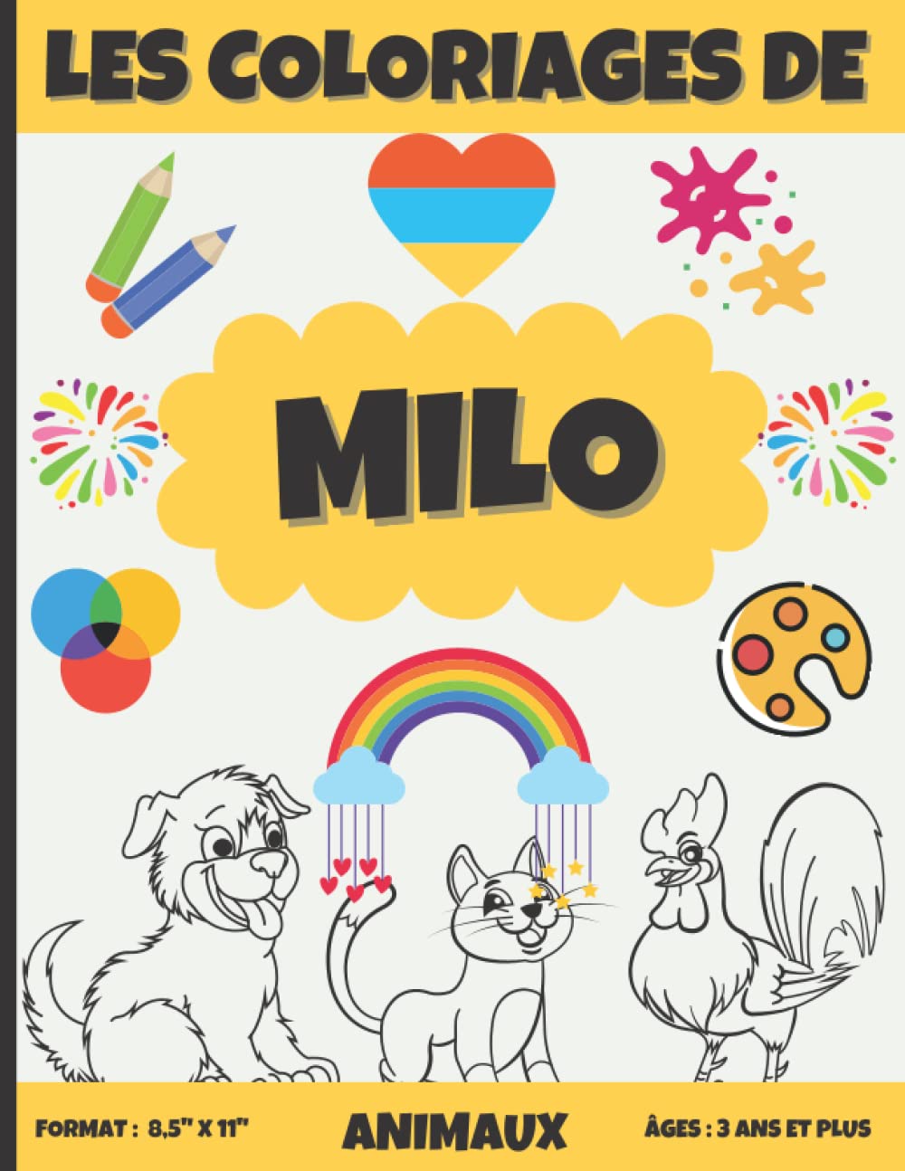 Les Coloriages De Milo Livre De Coloriage Animaux Dedie Pour ...