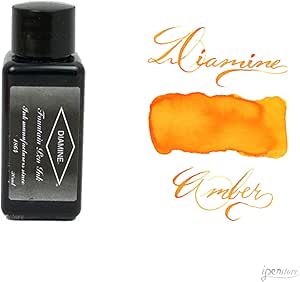Diamine Ink, England, Since 1864, Ink Bottle, Ink Well, Amber, 30 ml ...