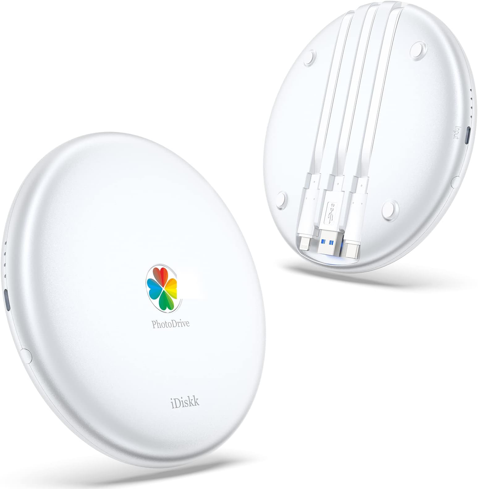 iDiskk 2TB External Hard Drive for iPhone, MFi Certified lightning Hard ...