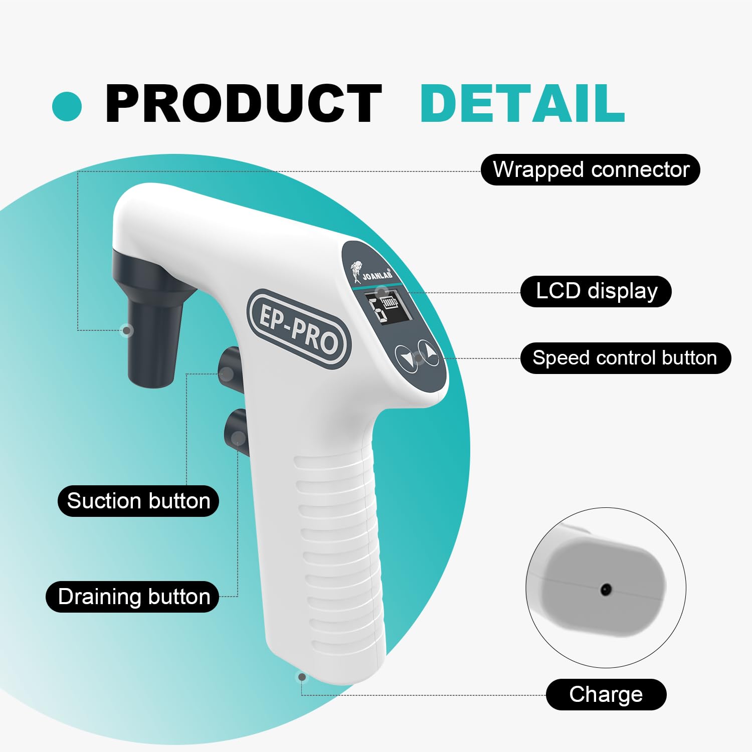 Snapklik.com : Lab Electric Pipette Controller w/Two Stands Digital ...