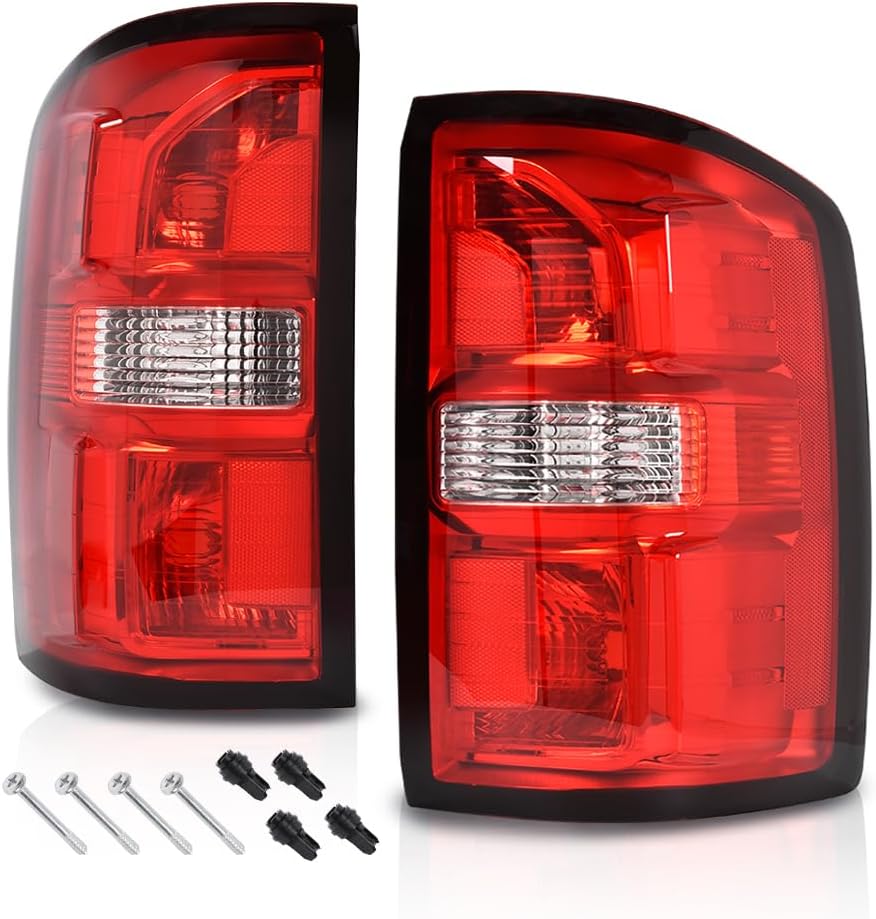 Amazon.com: G-PLUS Tail Lights Without bulbs Compatible with GMC Sierra ...
