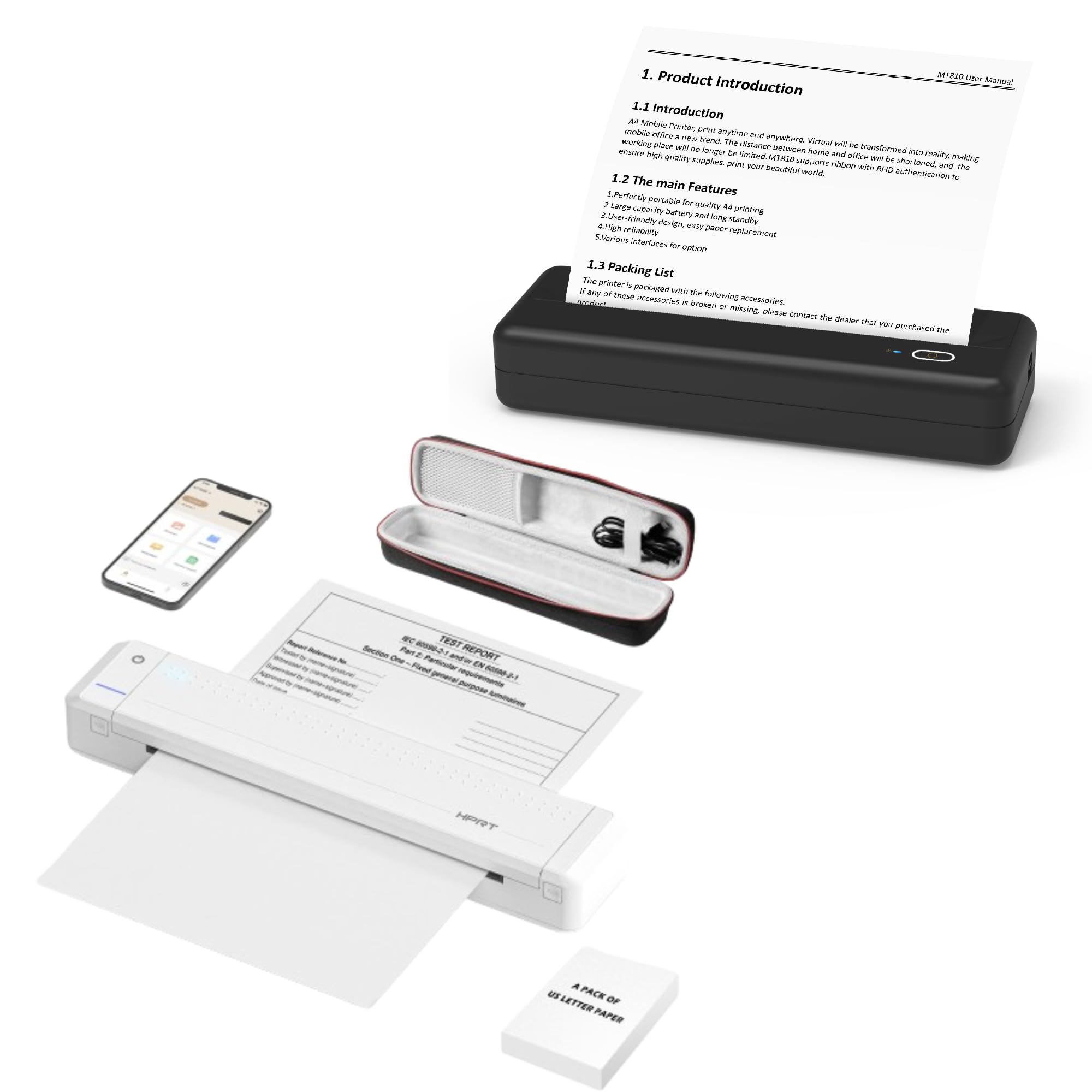 Portable Printer HPRT MT866 Portable Thermal Printer - Wireless ...
