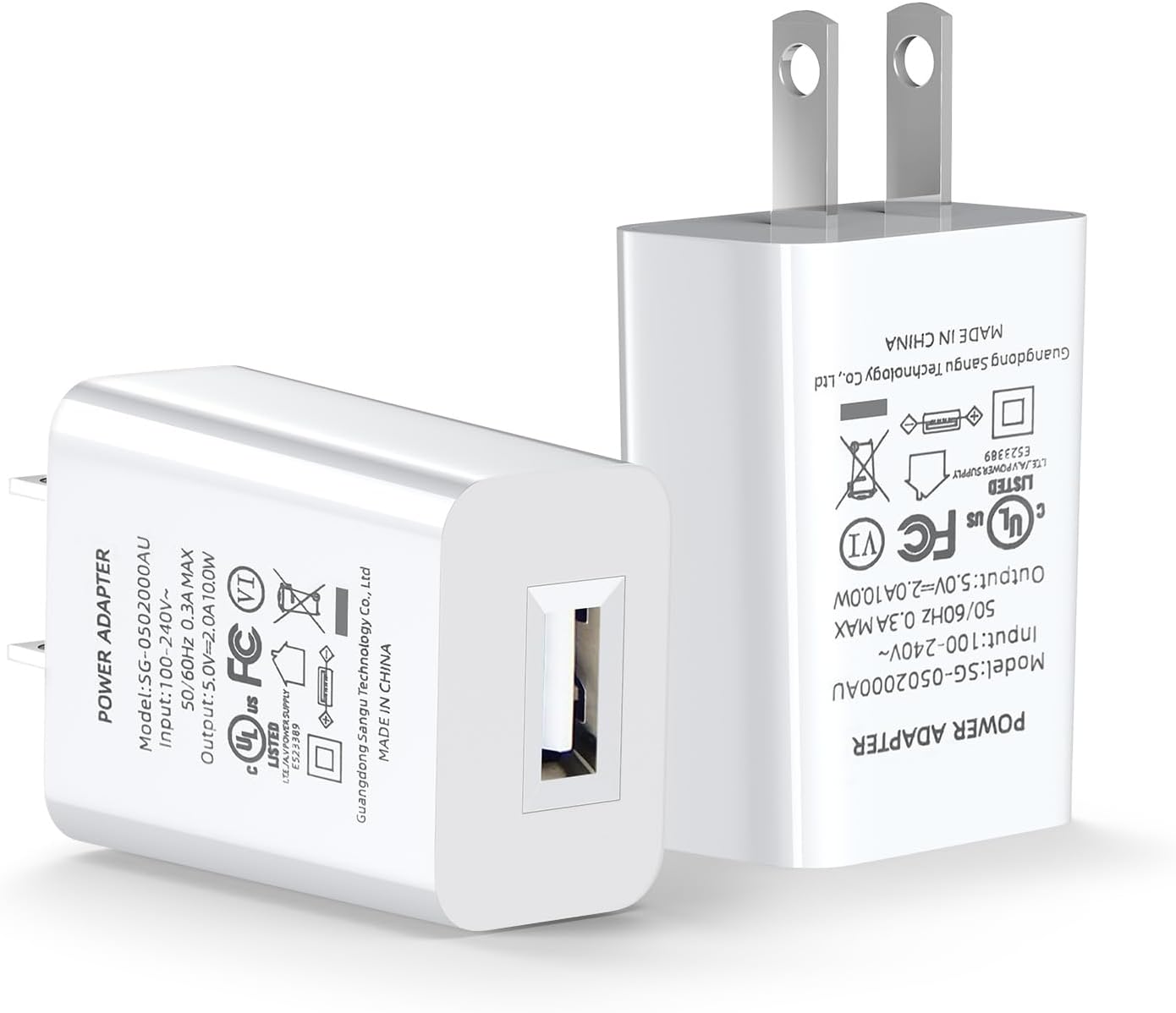 Amazon.com: 3 Pack USB Charger 5V 2A 10W AC DC Power Adapter for Wyze ...