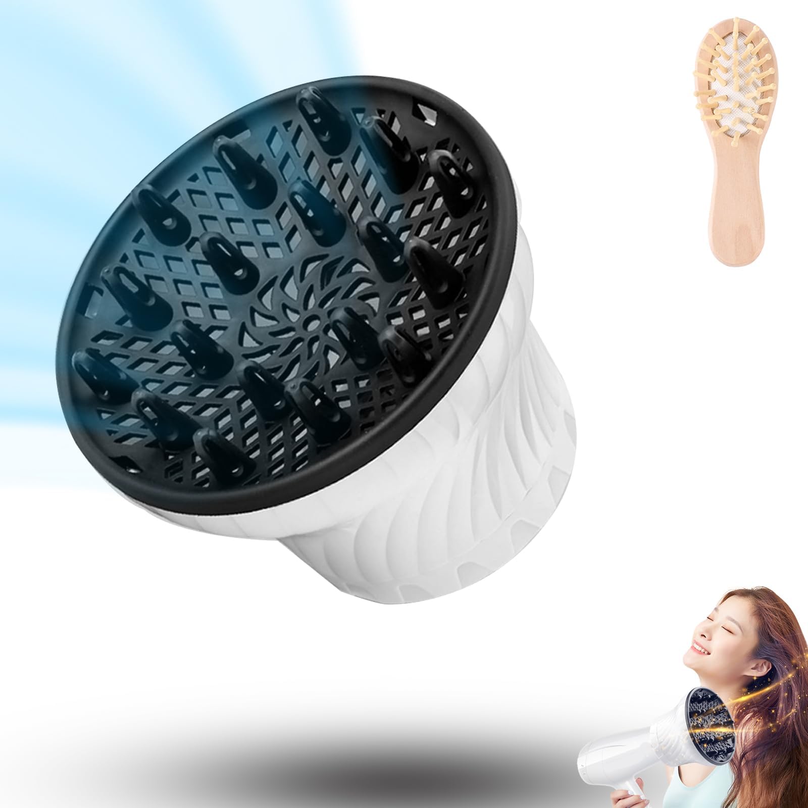 Amazon.com: Hairizone Universal Hair Diffuser Adaptable for Blow Dryers ...