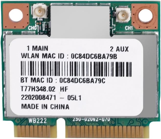 Amazon.com: 7260ac Half Mini pcie WiFi Card 7260HMW Dual Band Wireless ...