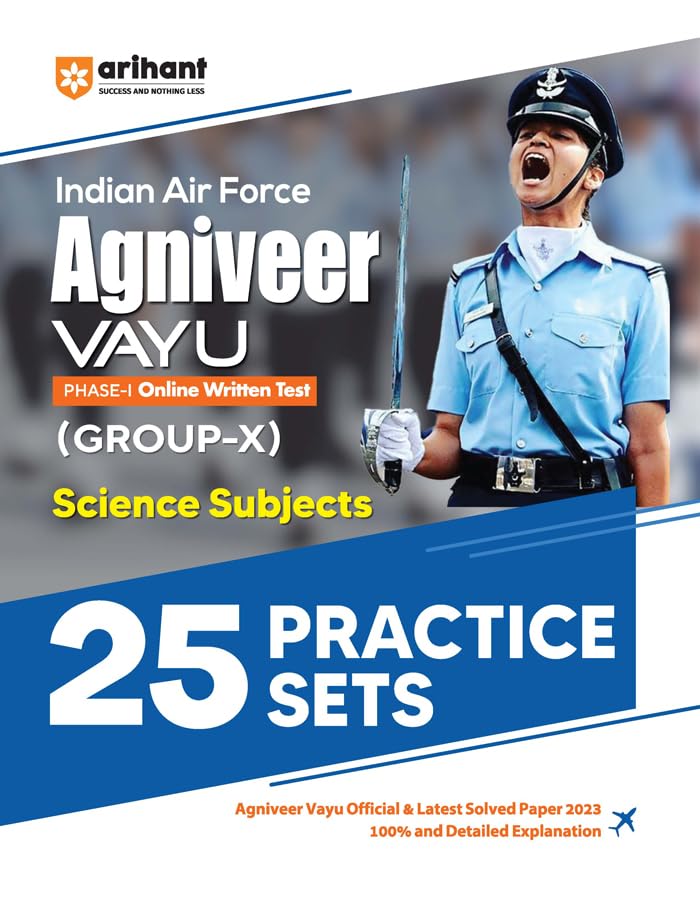 Arihant Indian Airforce Agniveer Vayu Phase 1 25 Practice Sets for ...
