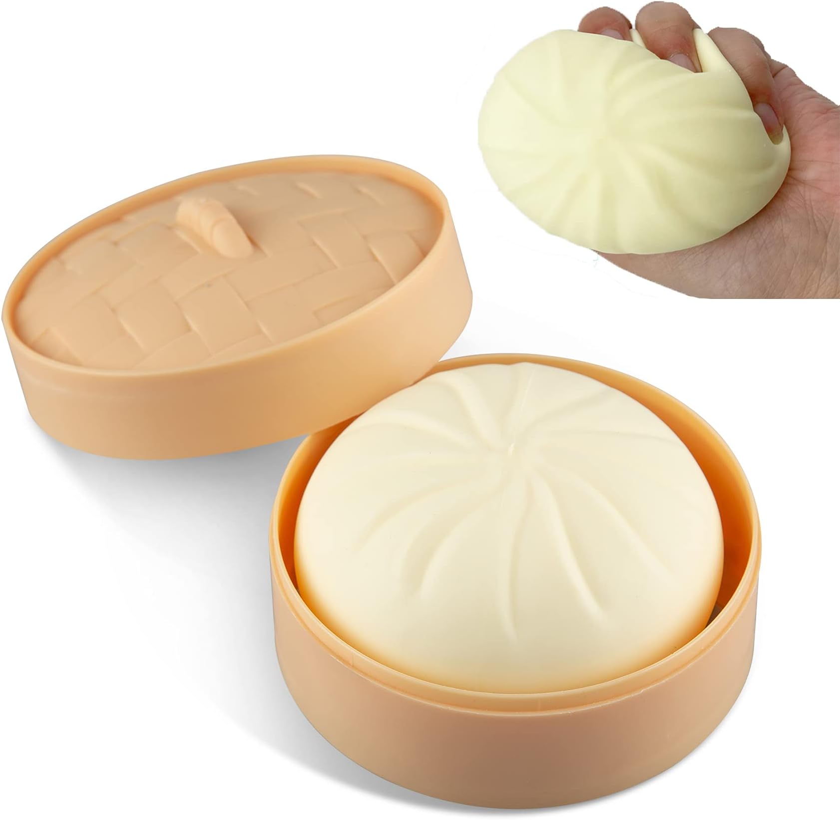 Dumpling Squishy Stress Ball Fidget Toys Squeeze Dough Ball Squishy ...