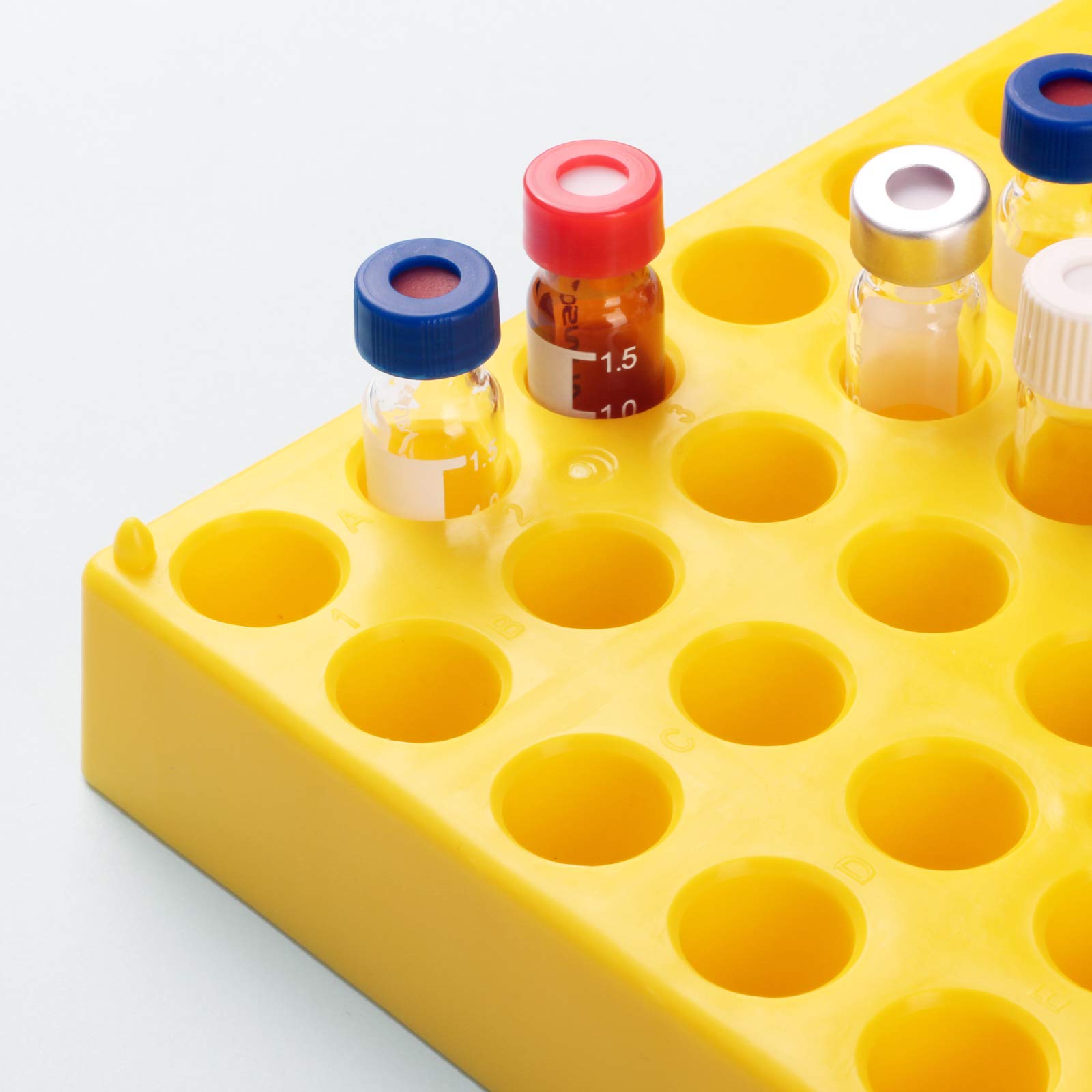 Snapklik.com : Ks-Tek 2Pcs Vial Rack,Yellow Polypropylene(PP) Vial ...