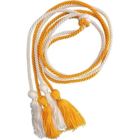 Amazon.com: Double Graduation Honor Cords (Gold and White)