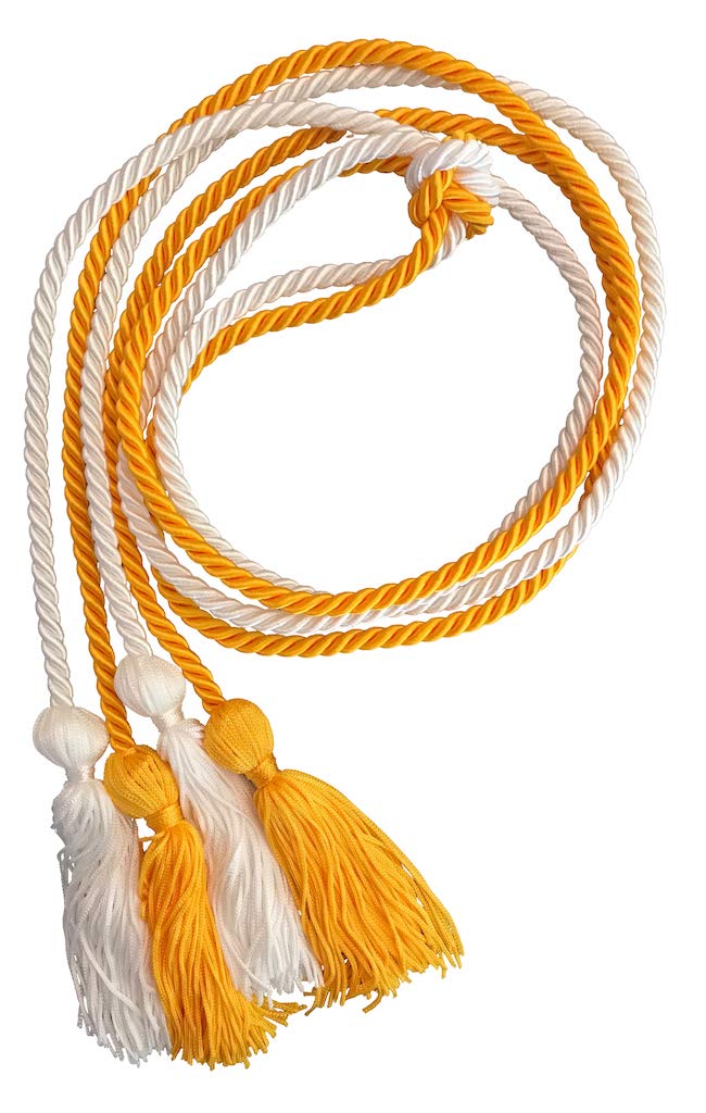 Amazon.com: Double Graduation Honor Cords (Gold and White)
