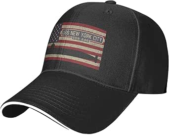 USS New York City Ssn-696 Unisex Cap Sandwich Baseball Cap Classic ...