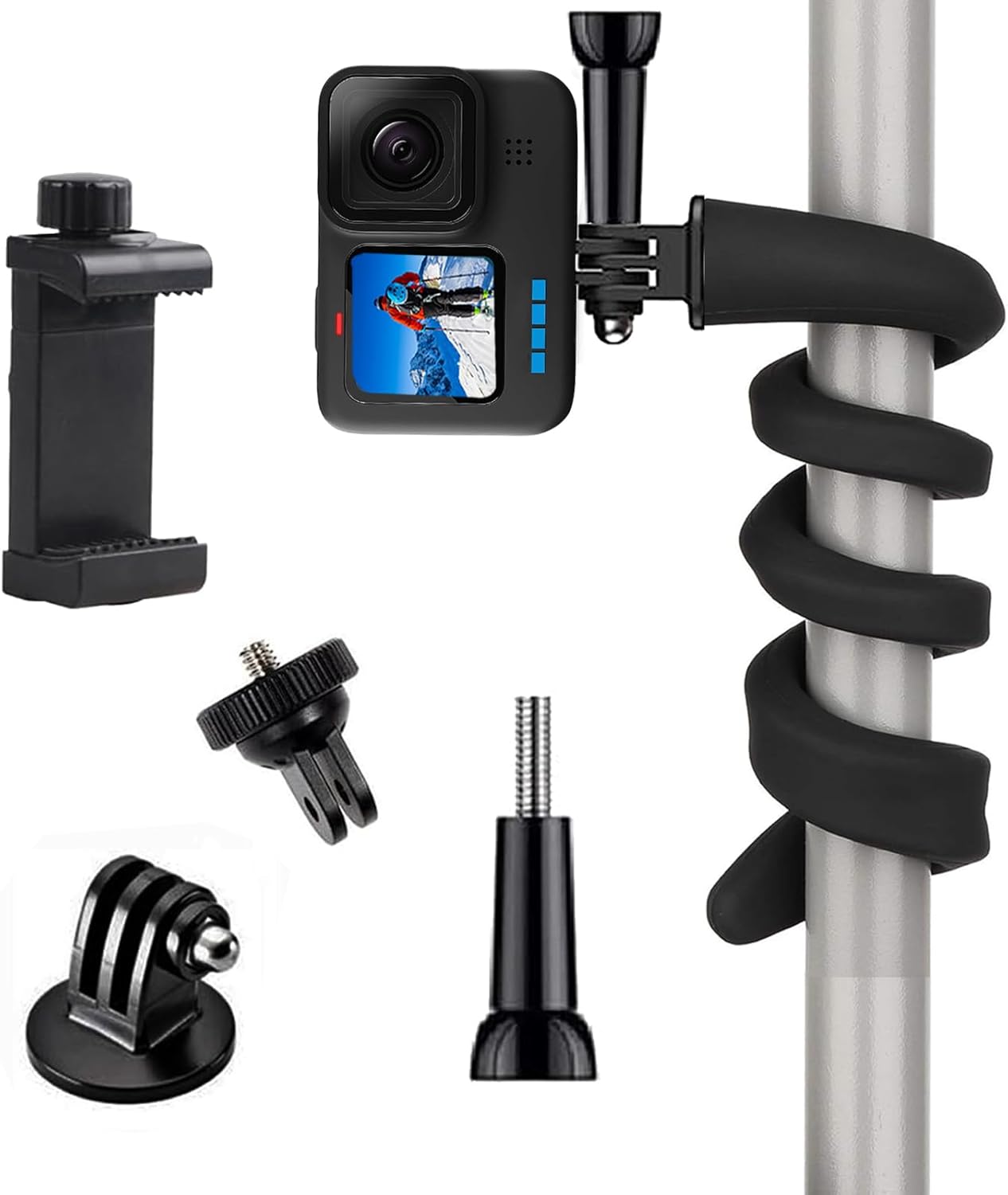 Amazon.com: TEKCAM Gooseneck Flexible Twist Camera Mount Phone Clamp ...
