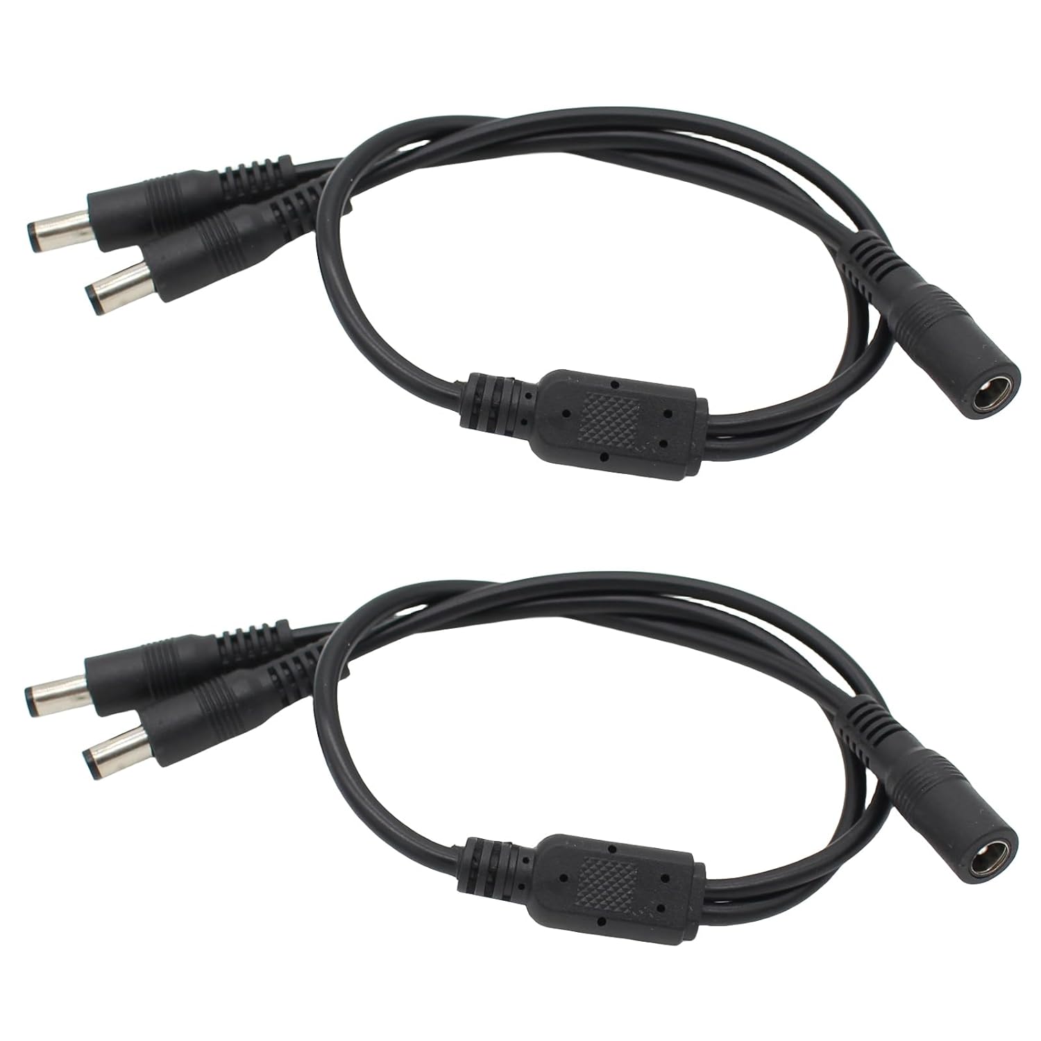 Amazon.com: exgoofit DC Power 1 Female to 2 Male Splitter Cable, 2 Pack ...
