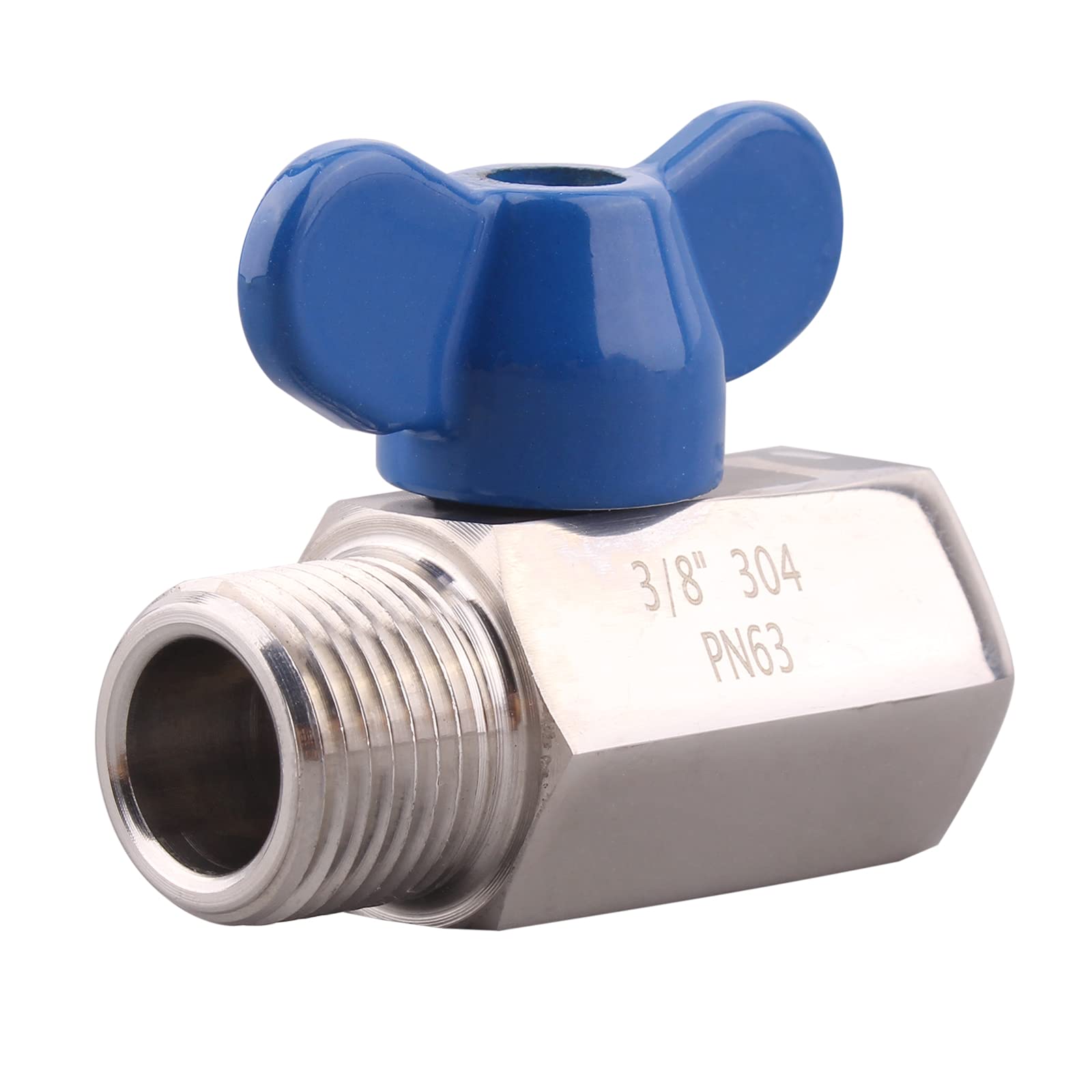 Snapklik.com : GOVALVE Mini Ball Valve-3/8 NPT Female X Male Thread Valve