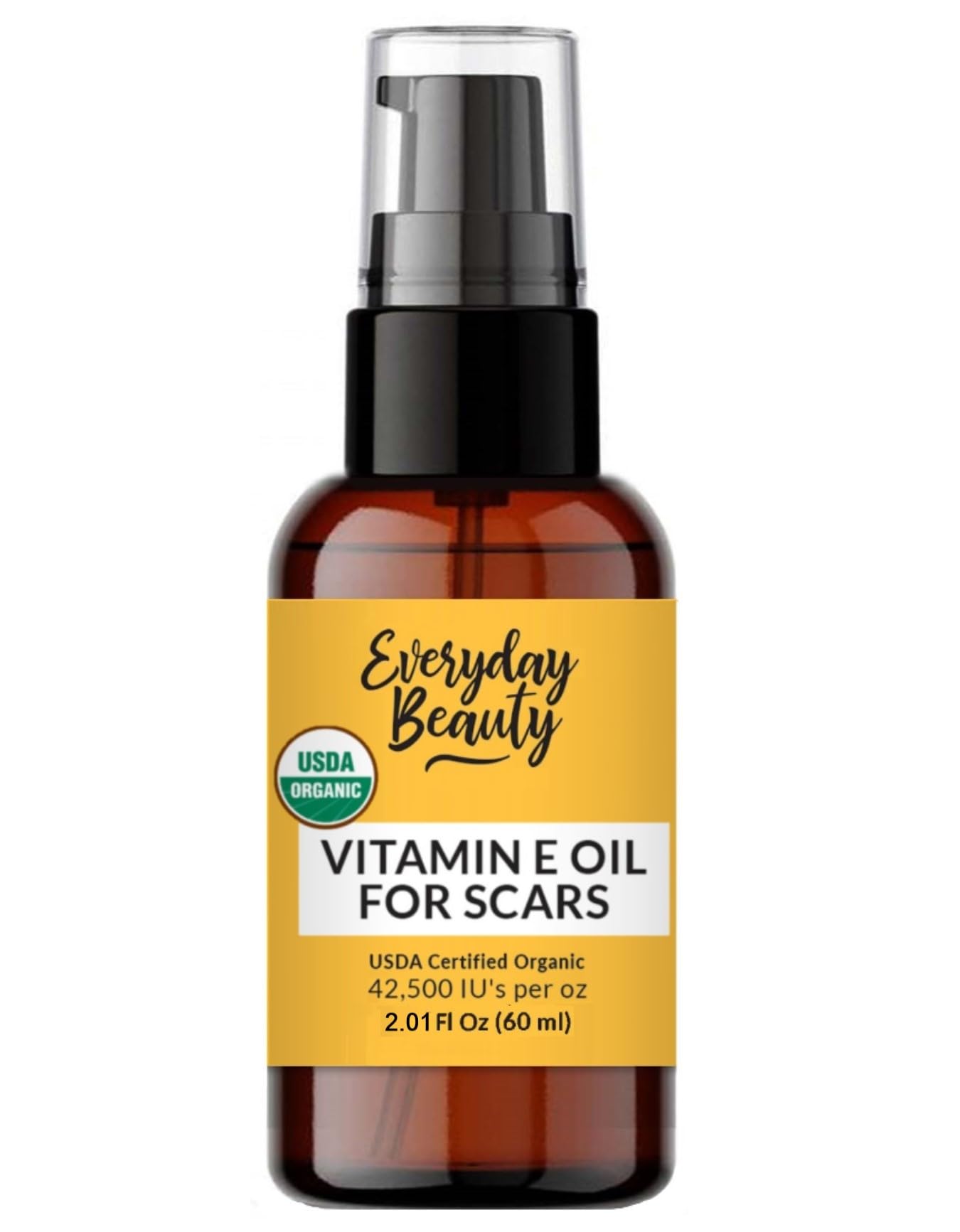 Amazon.com: Organic Vitamin E Oil for Scars - USDA Certified 100% All ...