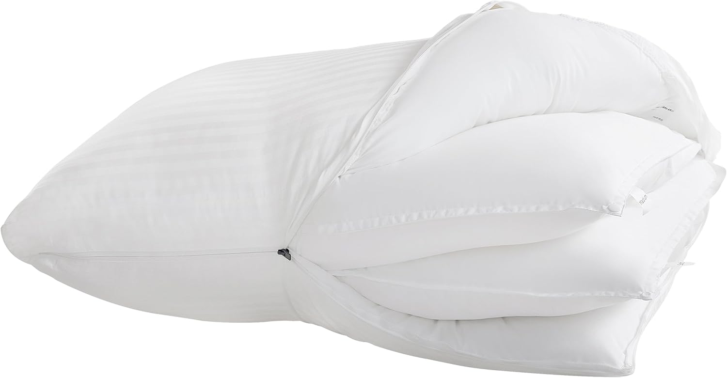 Amazon.com: Bedsure Adjustable Layer Bed Pillow for Sleeping - Queen ...