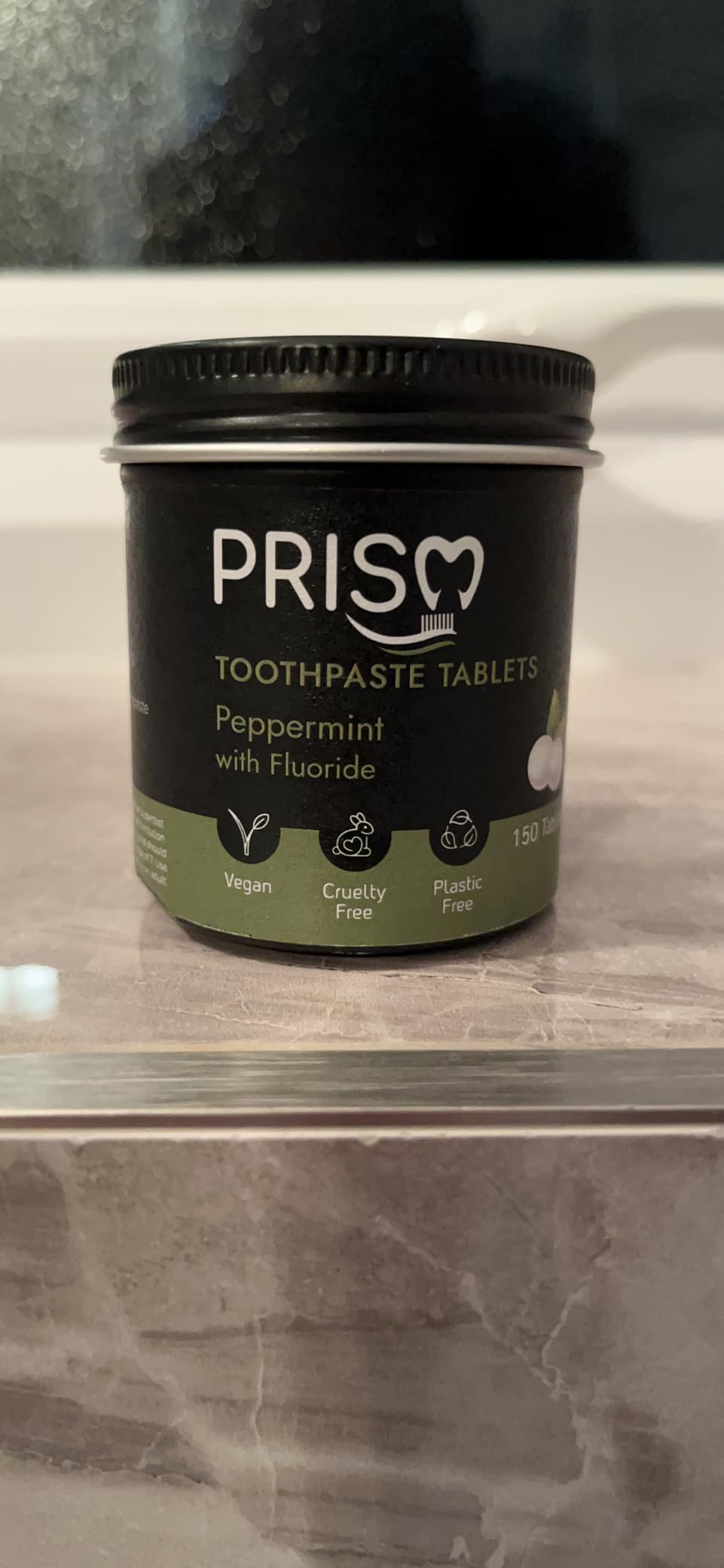 Prism Eco-Friendly Toothpaste Tablets with Fluoride - Peppermint - Zero ...