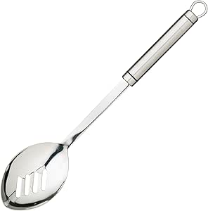 KitchenCraft Professional Stainless Steel Long Oval Handled Slotted ...