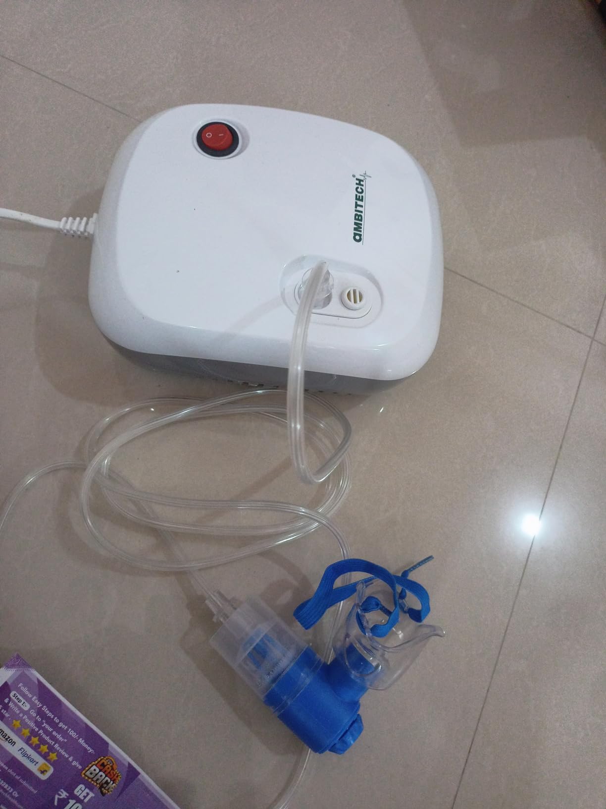 AmbiTech NC 11 Compressor Nebulizer Machine & 2 Year Replacement ...
