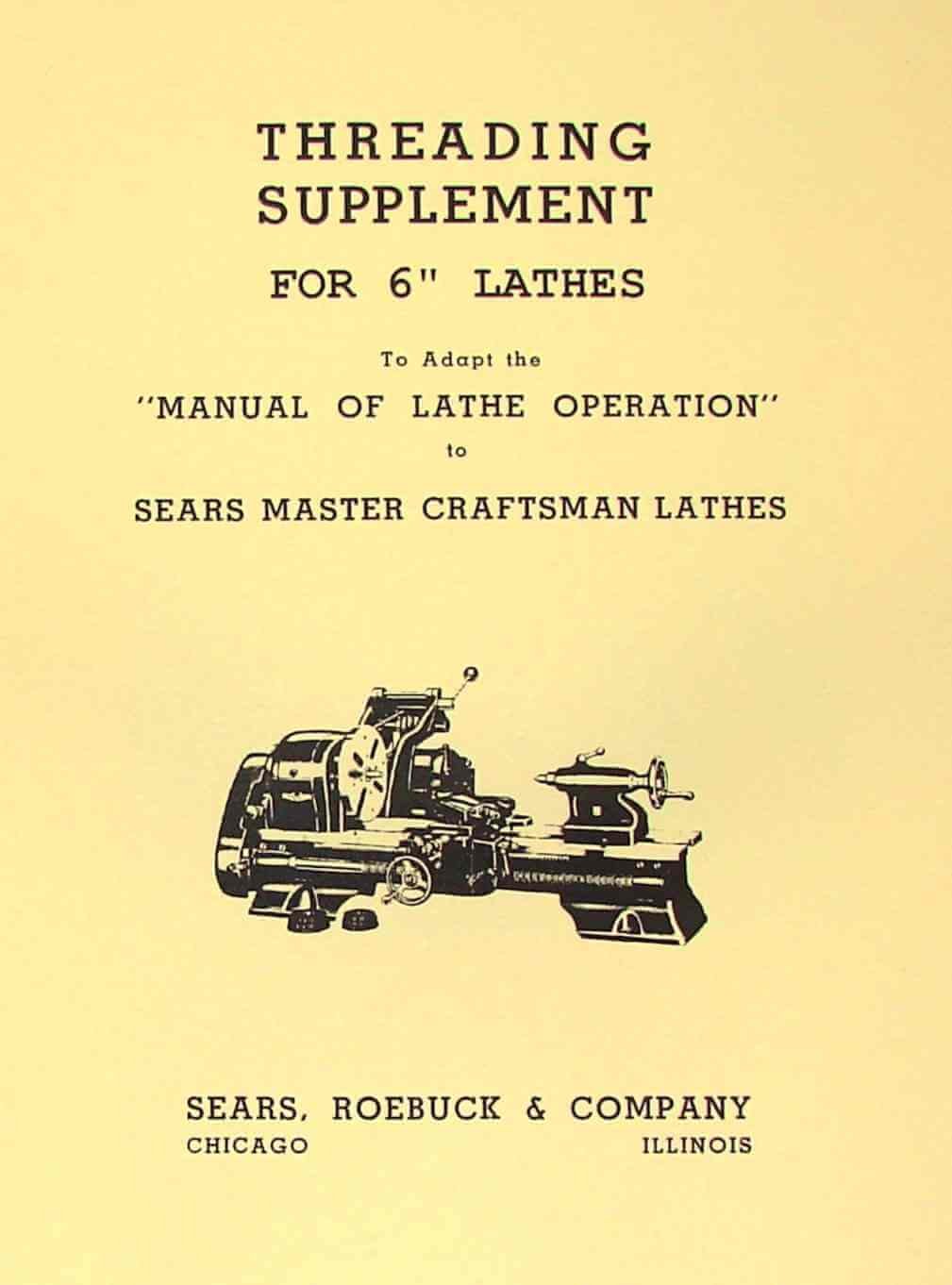 ATLAS-CRAFTSMAN 6" Metal Lathe Threading Operations Manual: Misc ...