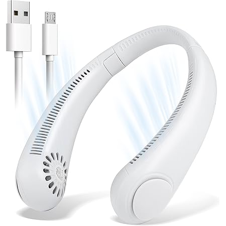Amazon.com: Portable Rechargeable Neck Fan, Hands Free Bladeless ...