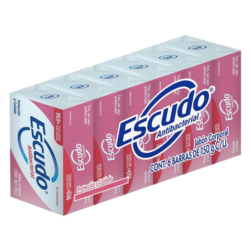 Escudo Antibacterial, Jabón de tocador en barra, Protección y Cuidado ...