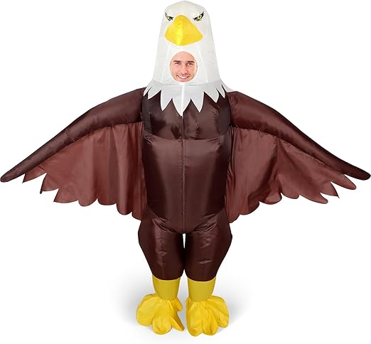 Amazon.com: Halloscume Halloween Inflatable Bald Bird Costume for Adult ...