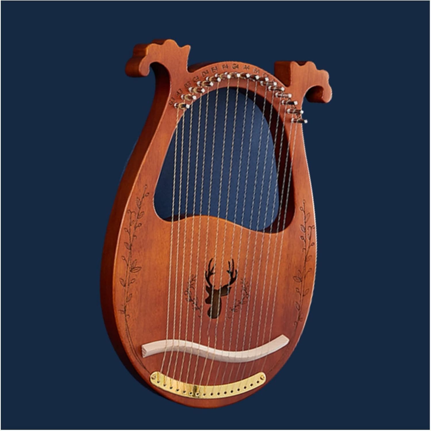 ALFAAL Child Lyre Harp 16-string Wooden Music Traditional Stringed ...