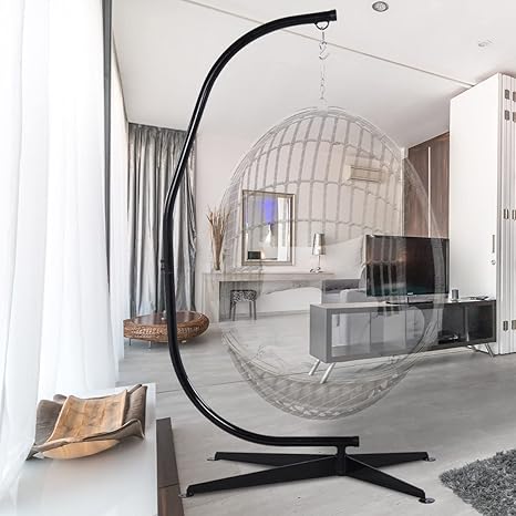 Amazon.com : Outdoor Hammock Chair Stand, C Stand Hanging Chair Stand ...