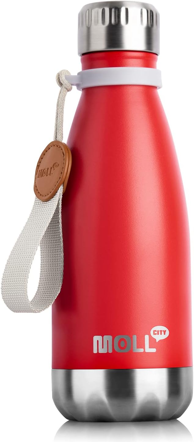 Mollcity 12 oz Stainless Steel Double Wall Vacuum Insulated Water ...