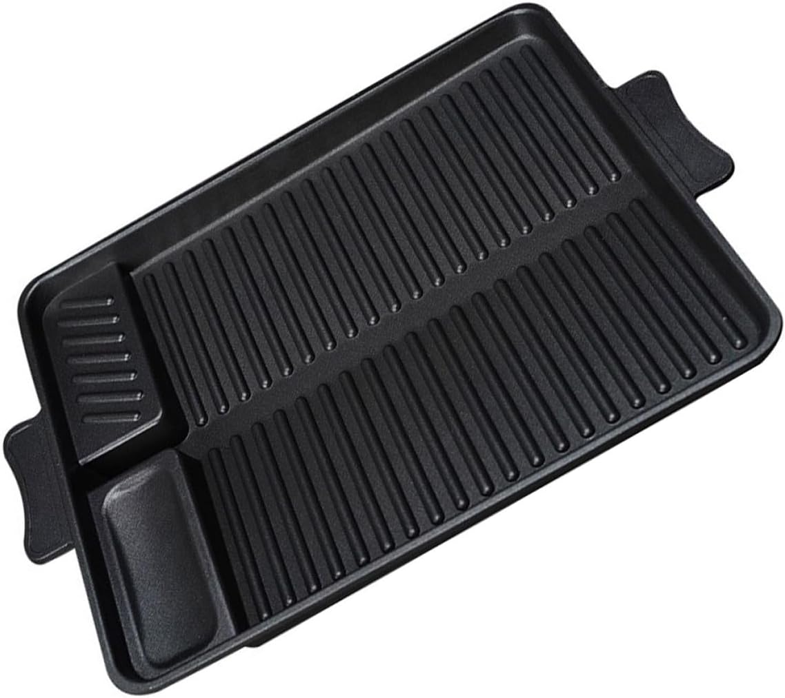 Amazon.com : Homoyoyo Non-stick Rectangular Bbq Plate Lightweight ...