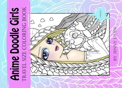 Amazon.com: Anime Doodle Girls: Travel size coloring book ...