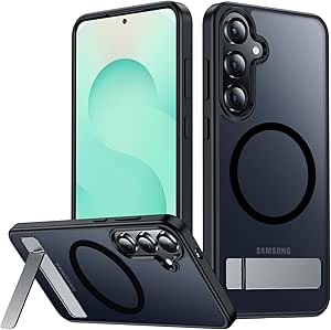 Amazon.com: SPIDERCASE Magnetic for Samsung Galaxy S25 Plus Case, [3 Stand Ways][ Military Grade ...