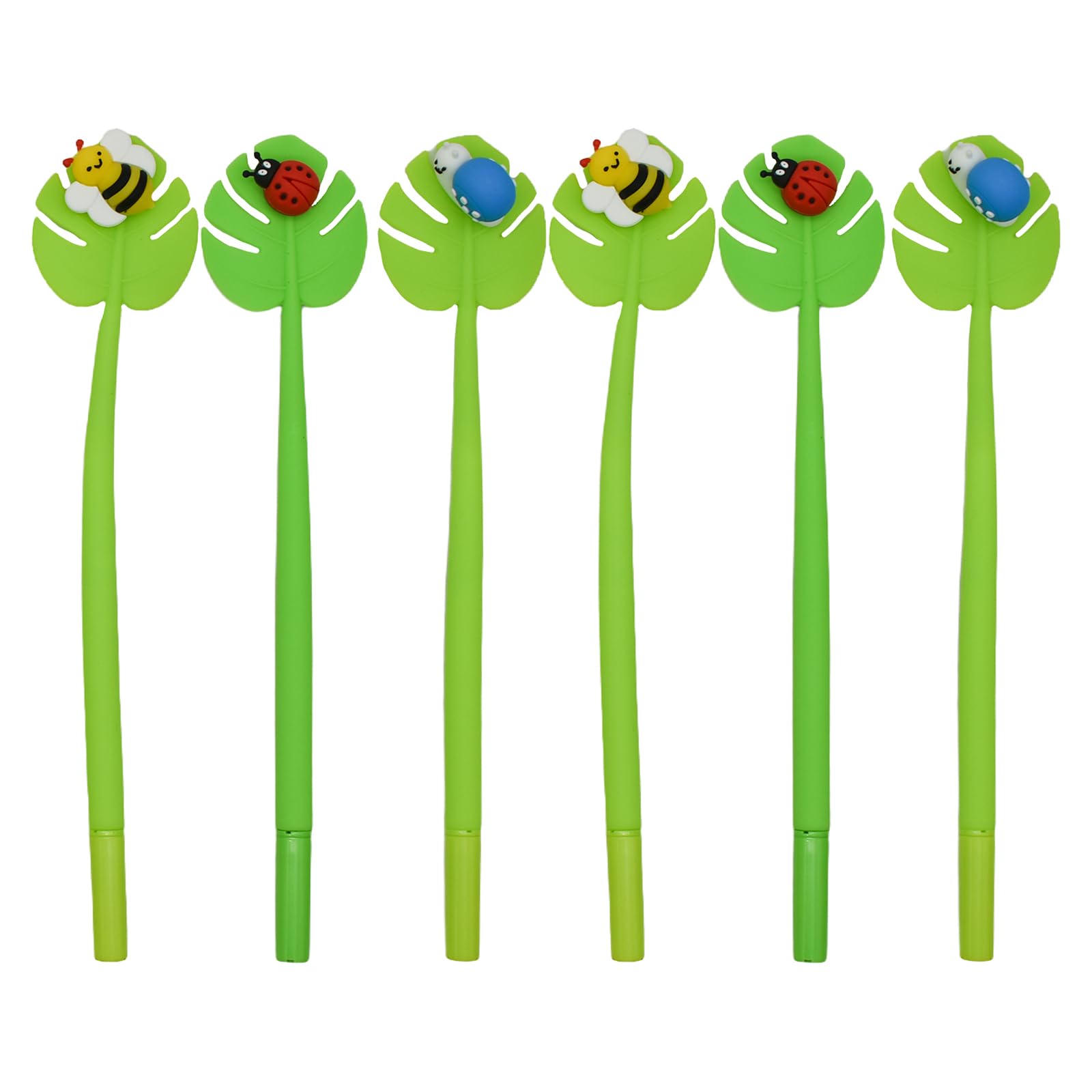 Amazon.com: Maydahui 6 PCS Insect Palm Leaf Rollerball Gel Pens Novelty ...
