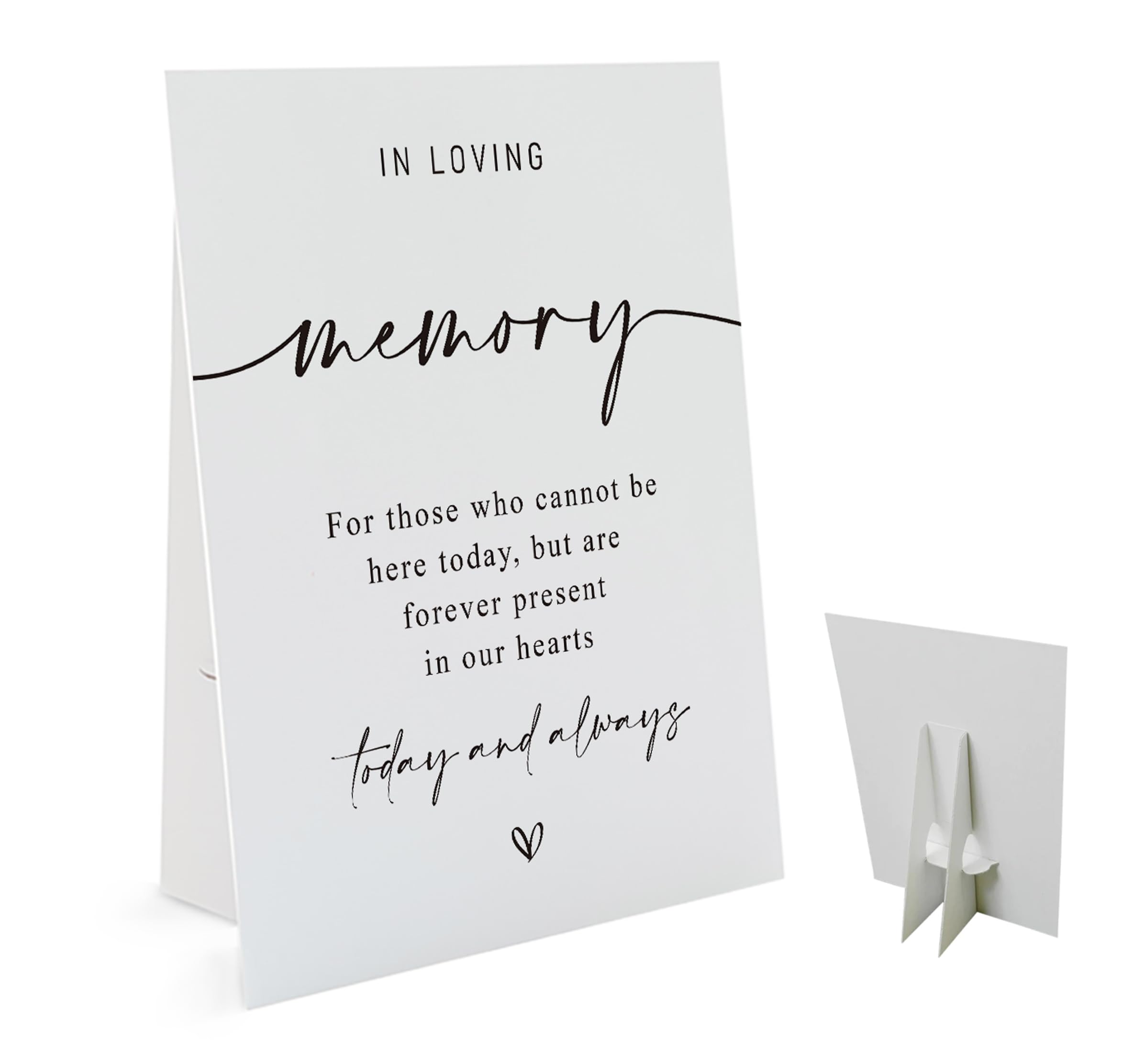 Snapklik.com : In Loving Memory Wedding Sign(8 X 11 Inch Table Sign