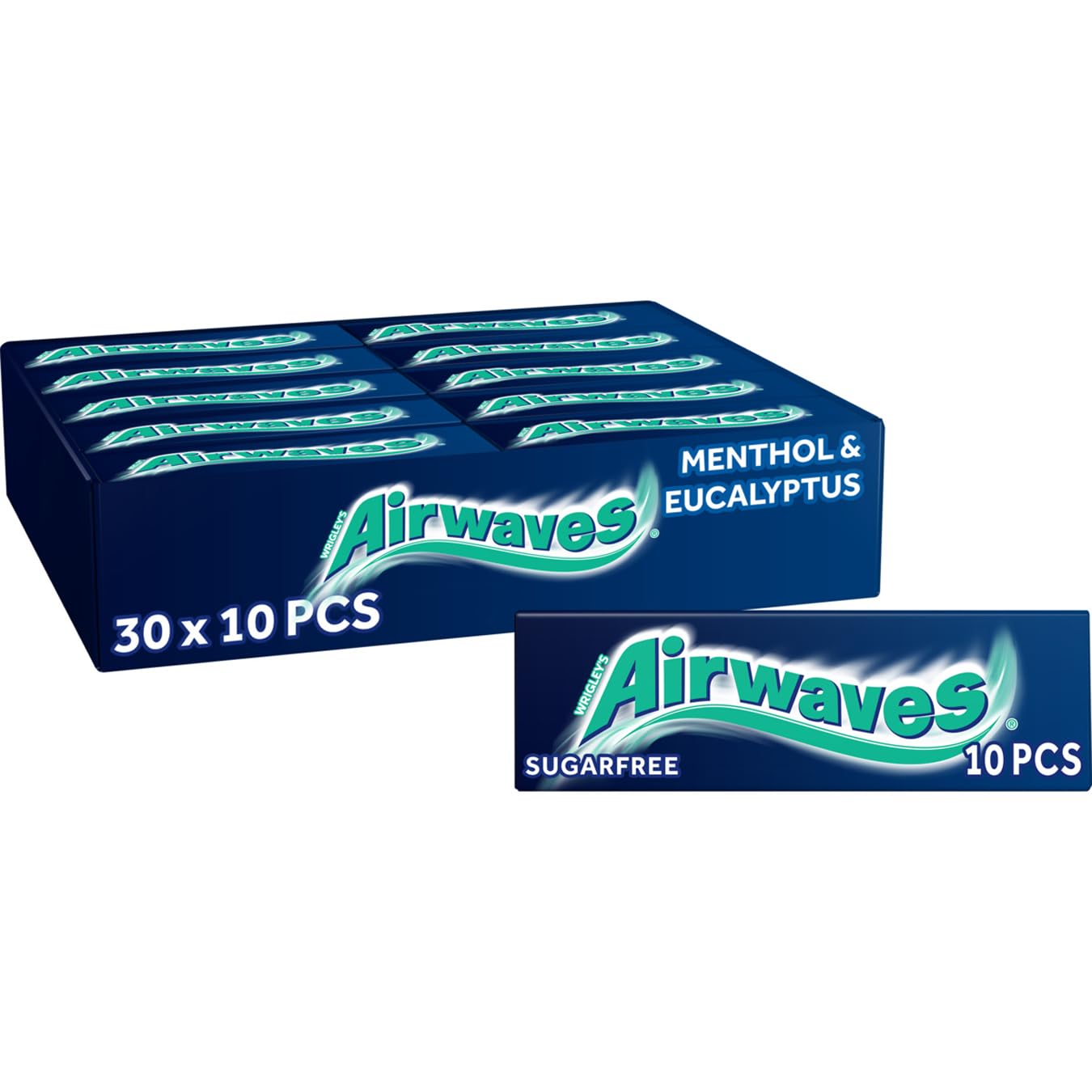 Airwaves Extreme Sugarfree Chewing Gum, with Menthol Freshness, 30 ...