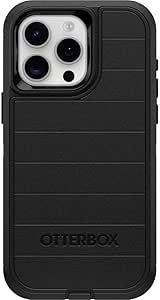 Amazon.com: OtterBox iPhone 15 Pro Max (Only) - Defender Series Case - Black - Case Only ...