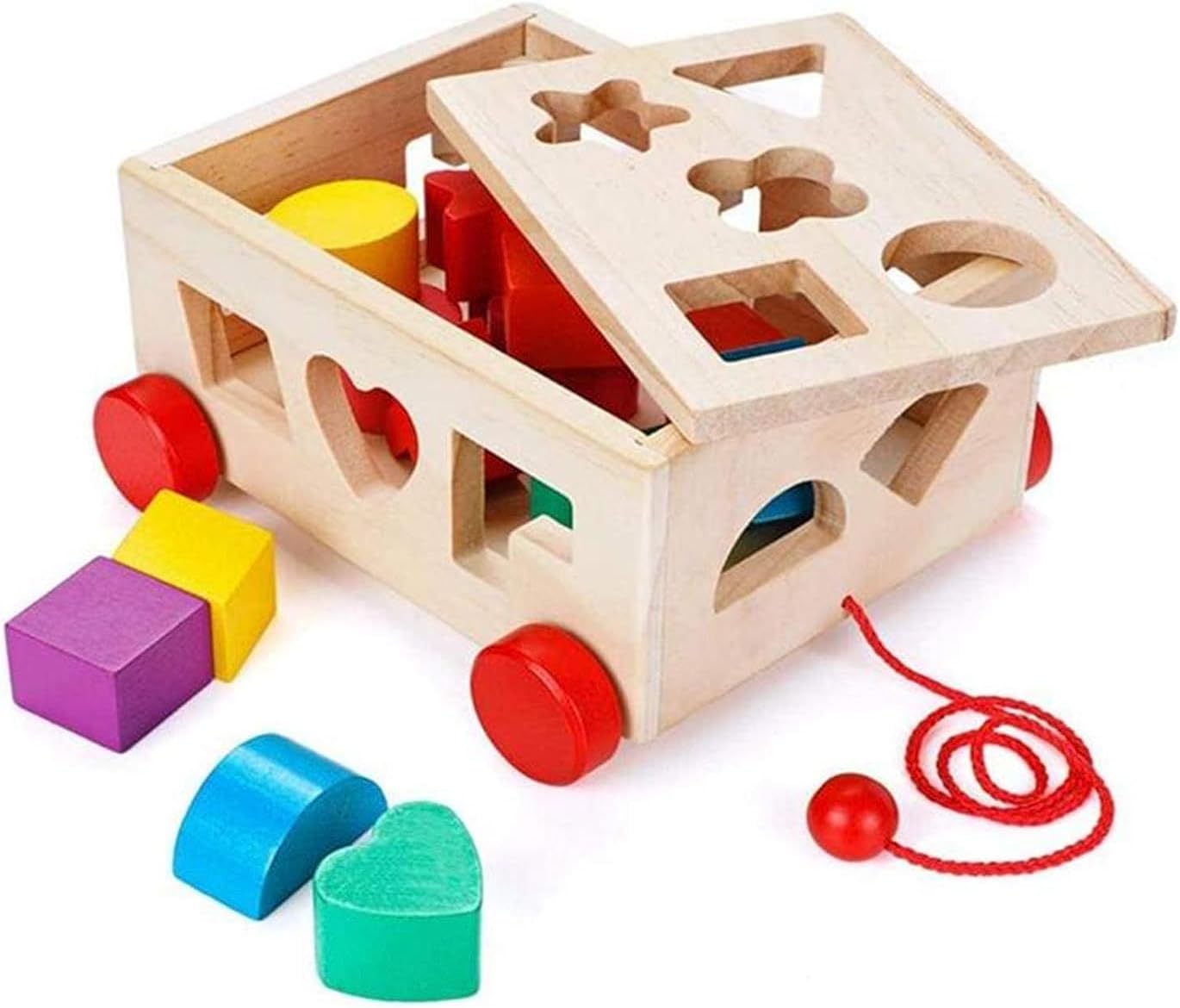 AMANNA Shape Sorter Toy, Building Toys Children Educational Building ...