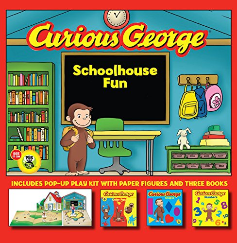Amazon.com: Curious George Schoolhouse Fun (CGTV Book and Play Set ...